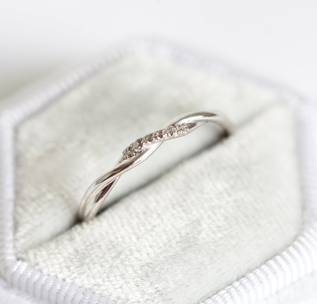 Twisted Band Rope Wedding Ring Twisted Rope Diamond Ring | Etsy