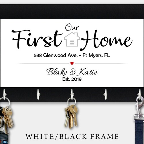 Key Holder for Wall / Personalized Key Hanger / New Home Sign - Etsy