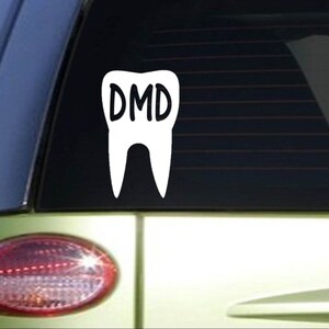 DMD Tooth *I377* 6 Inch Tall Sticker Decal Dentistry Dental Hygienist ...