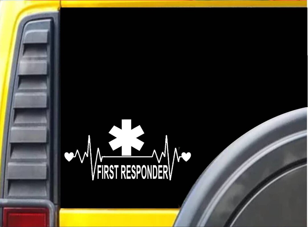 Lifeline First Responder EMT Decal Sticker M191 8" Star of Life ...