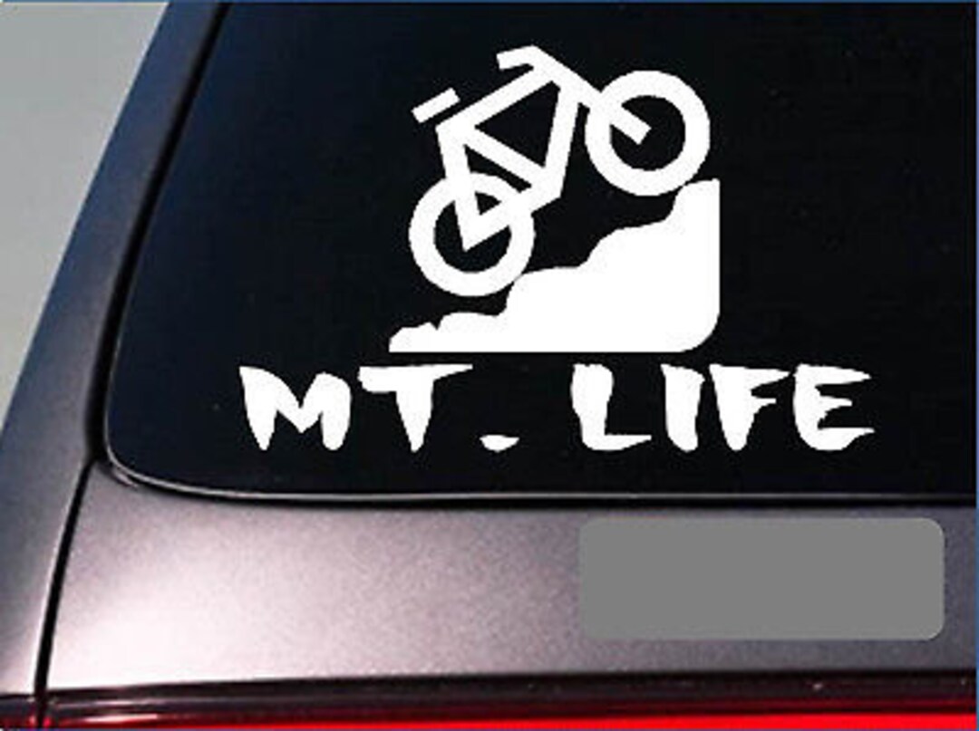 Mt. Life *E246* Sticker Decal Mountain Bike Trail Bike Tires Peddals ...