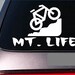 Mt. Life *E246* Sticker Decal Mountain Bike Trail Bike Tires Peddals ...