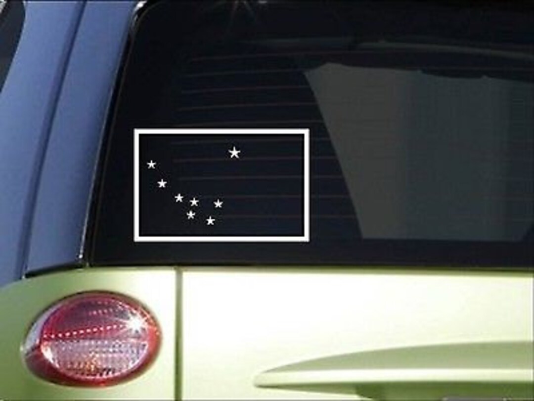 Alaska Flag *I093* 8" Sticker Decal Amwar Kodiak Bear Native Home Igloo ...