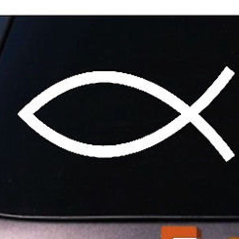 Christian Fish Car Decal - Etsy