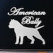 American Bully Dog Sticker Car Decal Window Laptop - Etsy