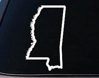 Mississippi State Car Decal - Etsy
