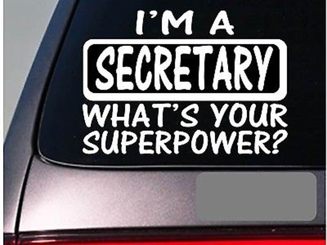 I'M A Secretary Sticker Decal *E150* Office Boss Desk Computer ...