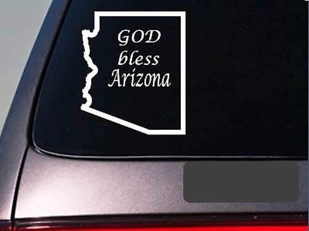 Sticker Arizona God Bless 6" * E709 * Sticker carte maison contour de l ...
