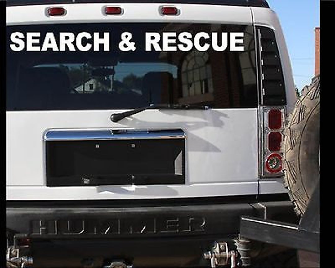 Search and Rescue Sticker Vehicle Decal - Large K9 911 Sticker Tornado ...