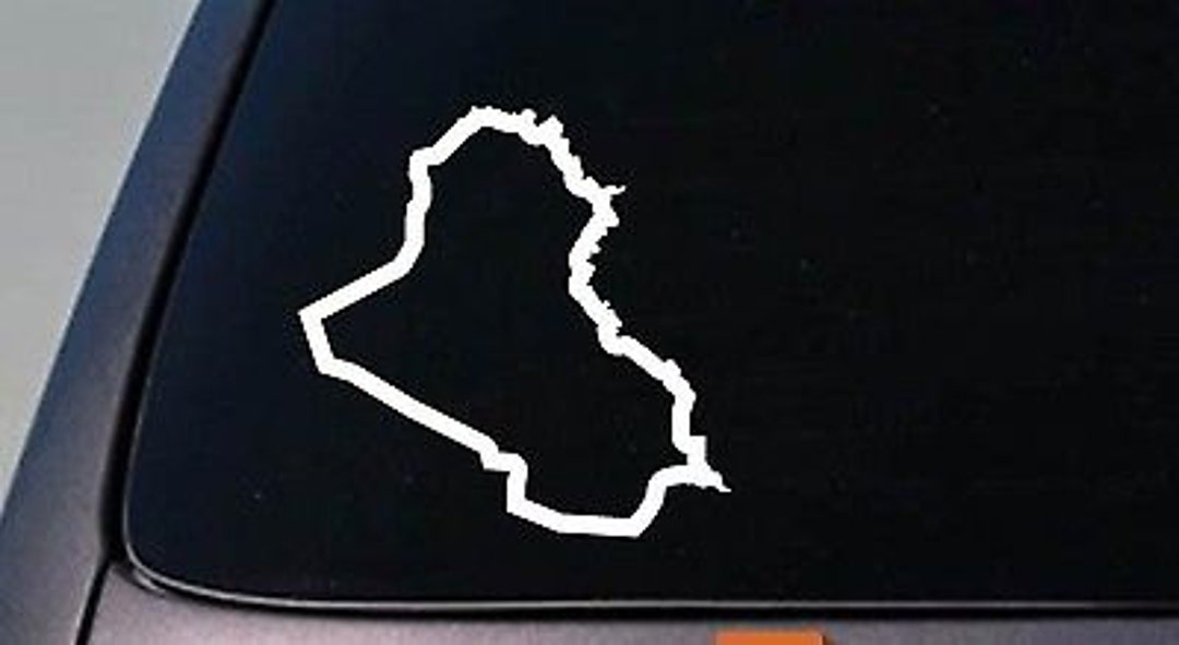 Iraq Country Sticker Truck Car Window Laptop Vinyl Decal Sticker - Etsy