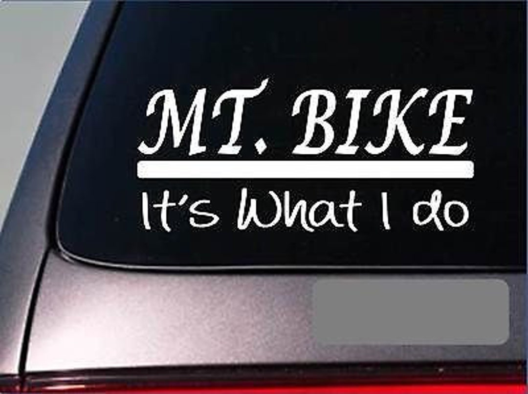 Mt. Bike Sticker Decal *E277* Trail Bike Helmet Pedal Tires Chain ...