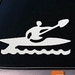 Kayak Kayaker Canoe Rowing Oars Flat Bottom Racing Sticker Decal 6 ...