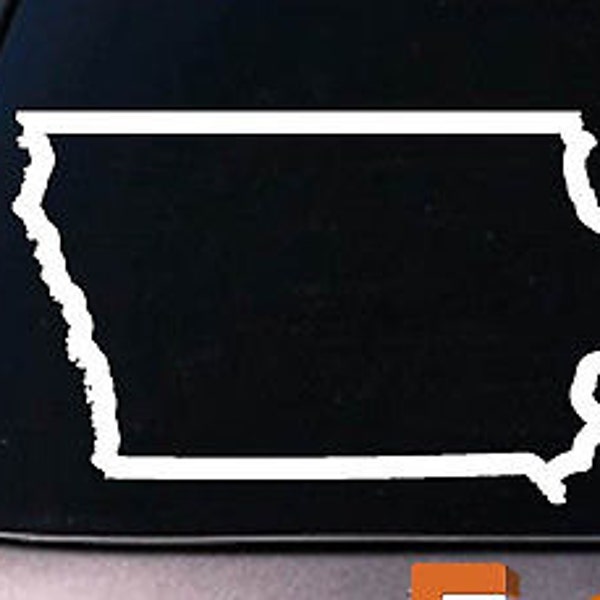 Iowa State Window Decal - Etsy