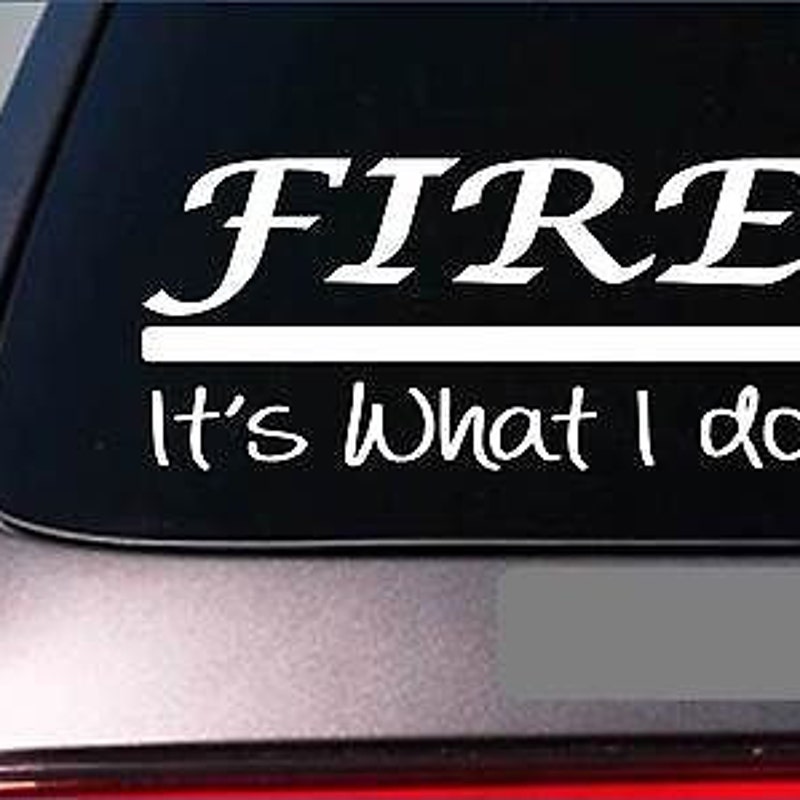 Custom Fireman Decal - Etsy