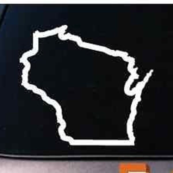Wisconsin Badger Car Window Decal - Etsy