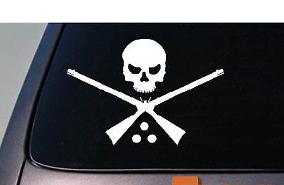 Black Powder Skull Bones 6 Sticker Deer Hunting Horn | Etsy