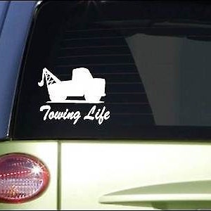 Towing Life 7" Wide Sticker Decal *H431* Wrecker Rollback Truck Car ...