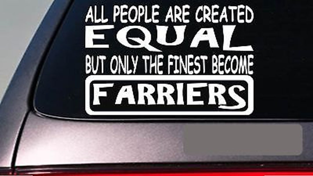 Farriers All People Equal 6" Sticker *E489* Decal Vinyl Horseshoes ...