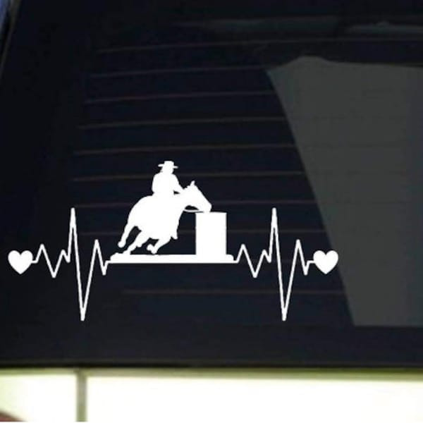 Barrel Racing Decal - Etsy