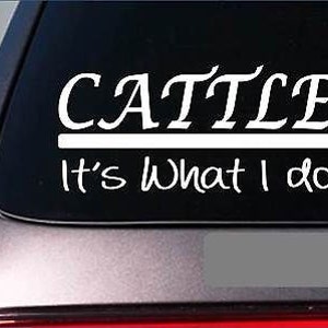 Cattle Sticker Decal *E294* Angus Farmer Ranch Herford Cow Bull Fence ...