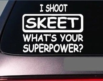 Clay Pigeon Shooting Vinyl Decal Clay Breaker Decal Skeet - Etsy