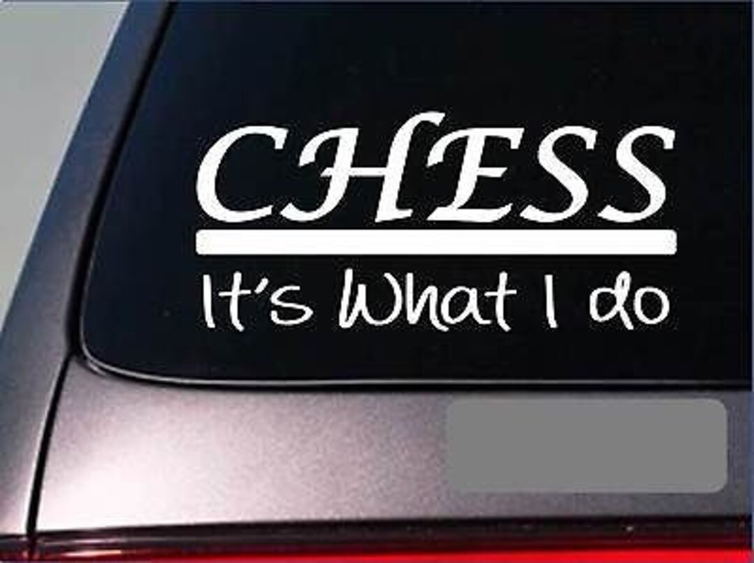 Chess Sticker Decal *E360* Board Queen King Pawn Pieces Bishop Knight ...