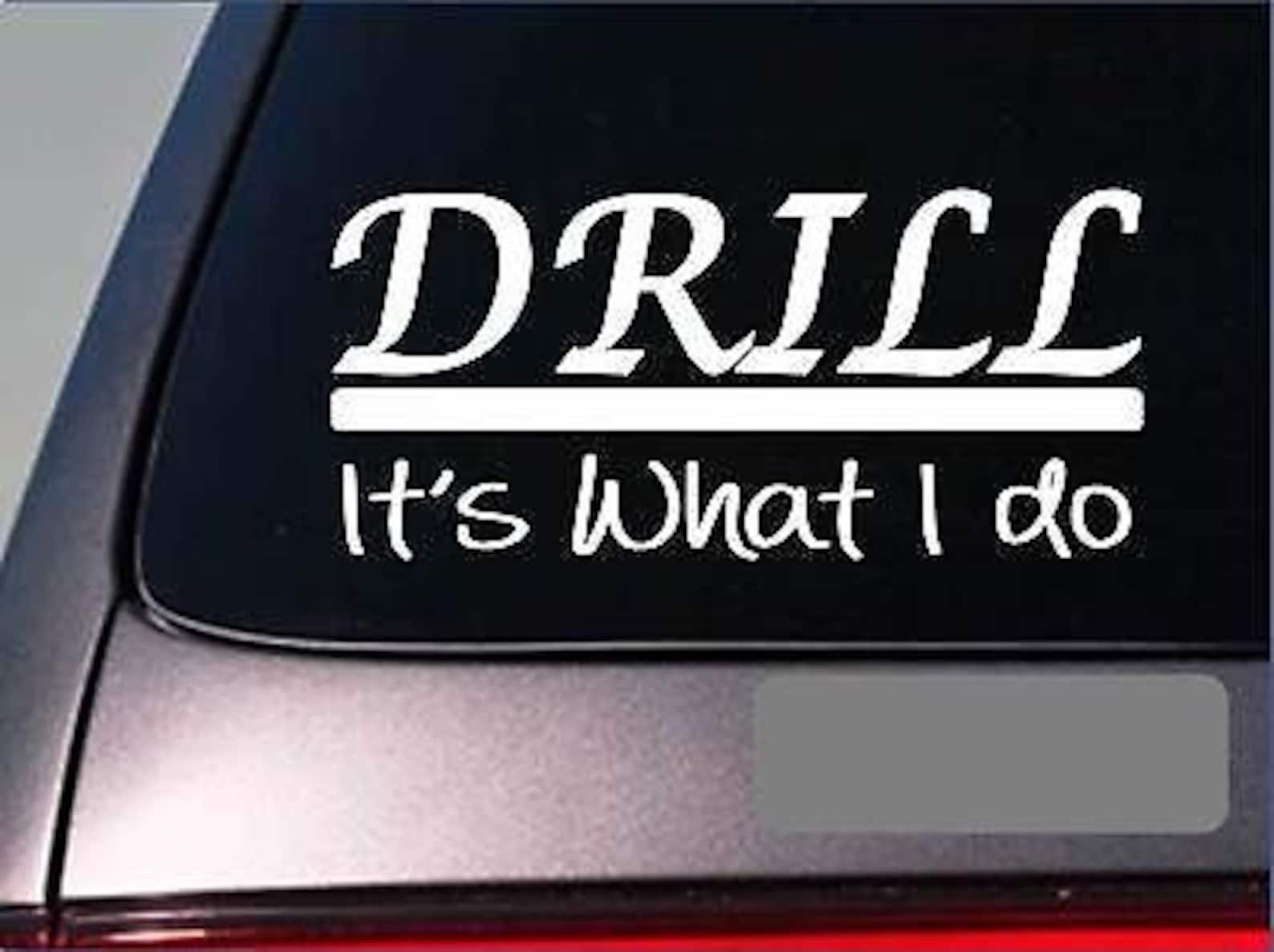 Drill Sticker Decal E287 Oil Rig Drill Fracking Pump Tank | Etsy