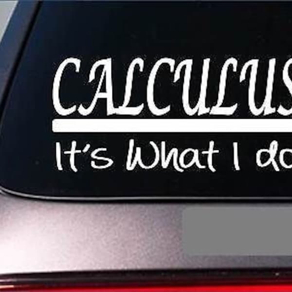 Calculus Sticker Etsy