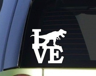 T Rex Flexing Vinyl Decal - Etsy