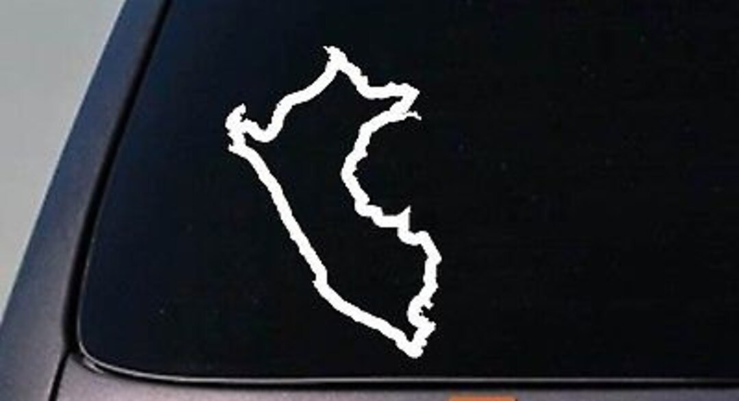 Peru Country Sticker Truck Car Window Laptop Vinyl Decal 6" Sticker - Etsy