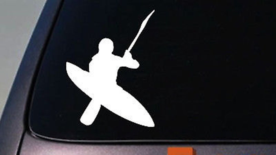 Kayaker Kayak Decal Sticker 4