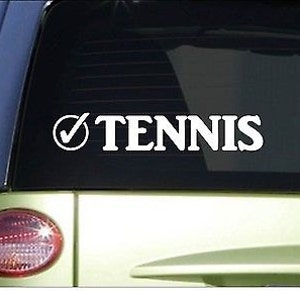 Tennis Check *I001* 8" Sticker Decal Ball Racket Net Serve Ace - Etsy