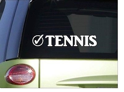 Tennis Check *I001* 8" Sticker Decal Ball Racket Net Serve Ace - Etsy
