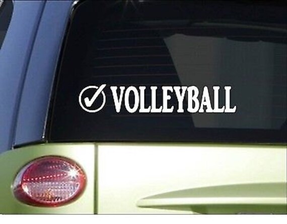 Volleyball Check H993 8 Sticker Decal Serve Set Dig - Etsy