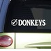 Donkeys Check I045 8 Sticker Decal Horseback Saddle Horseshoe Mule - Etsy