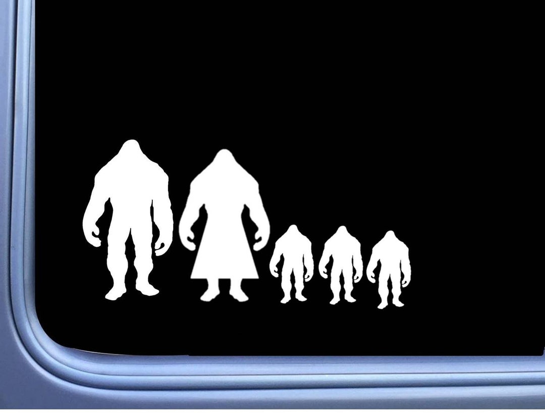 Bigfoot Family Sticker M308 8 Inch Decal Sasquatch Squatch Yeti Window ...