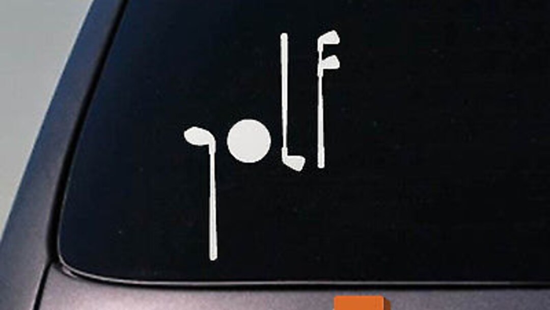 Golf Club Sticker Decal Driver Ball Tee Vinyl Golf Decal 7.5" Size ...