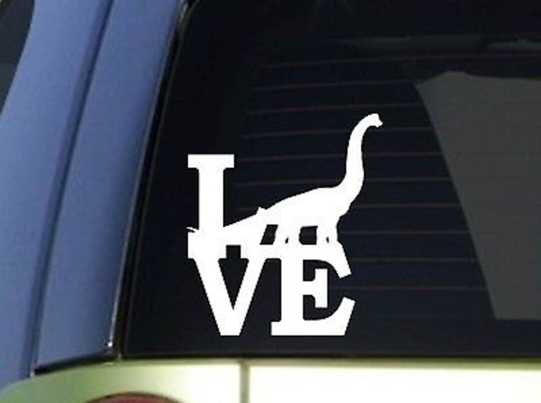 Brontosaurus Love *H944* 6 Inch Sticker Decal T Rex Dinosaur Fossils - Etsy