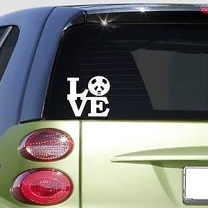 Panda Love Sticker *G592* 8" Vinyl Zoo Bear China Teddy Bear Giant ...