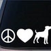 Peace Love Jack Russell Sticker *H120* 8" Vinyl Parson Russell - Etsy