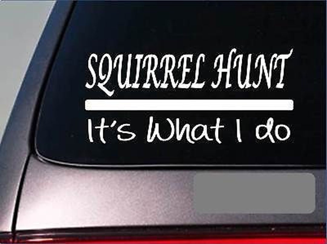 Squirrel Hunt Sticker Decal *E266* Mt Cur Treedog Live Trap Dog Box E ...