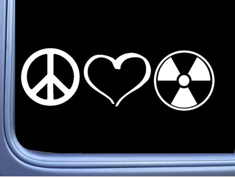 Peace Love Xray Symbols M357 8 Inch Sticker Decal Tech Cast | Etsy