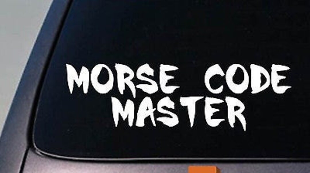 Morse Code Master Sticker Key Qrp Ham Radio Amateur Frequency Decal 6 ...