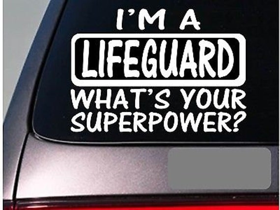 I'M A Lifeguard Sticker Decal E131 Swimming Float Diving | Etsy