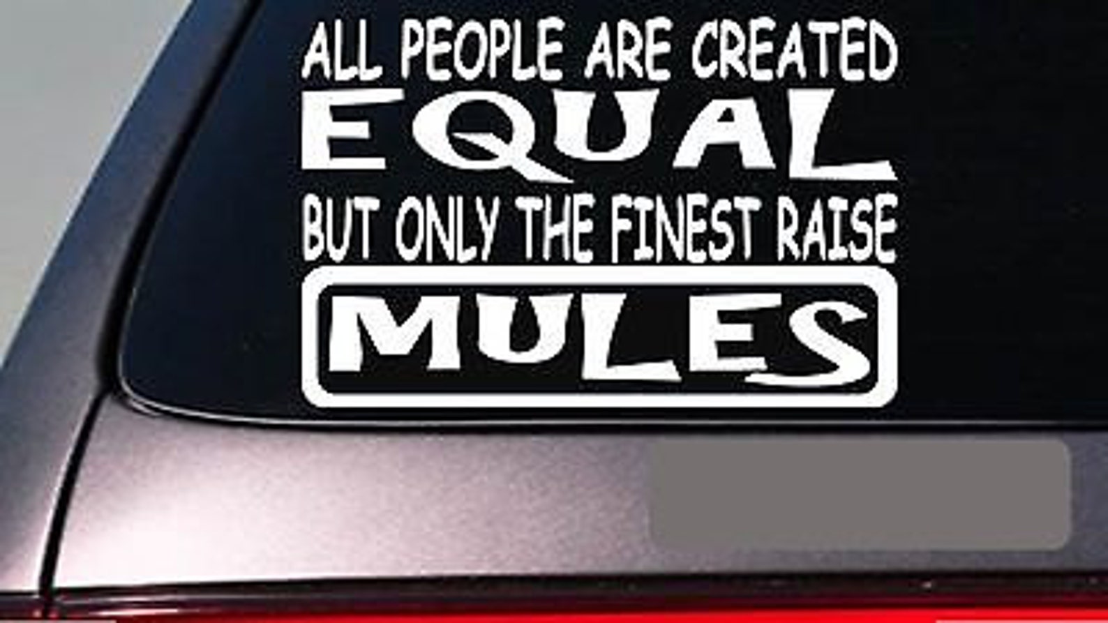 Mules All People Equal 6" Sticker *E480* Decal Vinyl Mule Draft Hinny ...