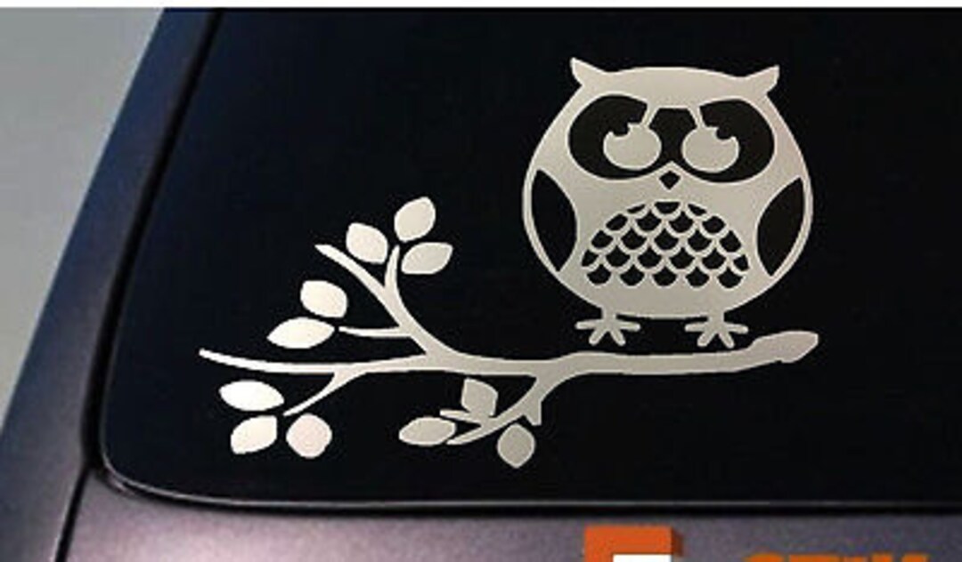 Owl Sticker Decal Car Window Vinyl - Etsy