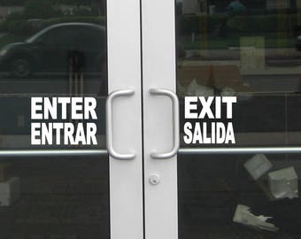 Spanish Window Stickers - Etsy