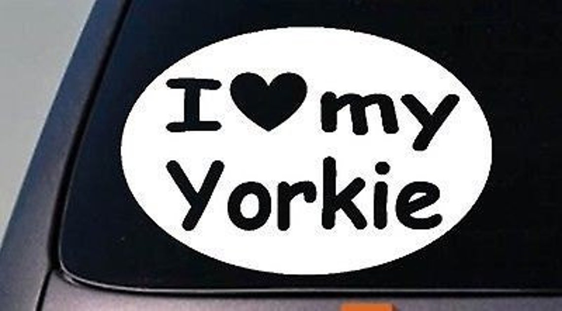 Yorkie Decal Yorkshire Terrier Decal Sticker - Etsy