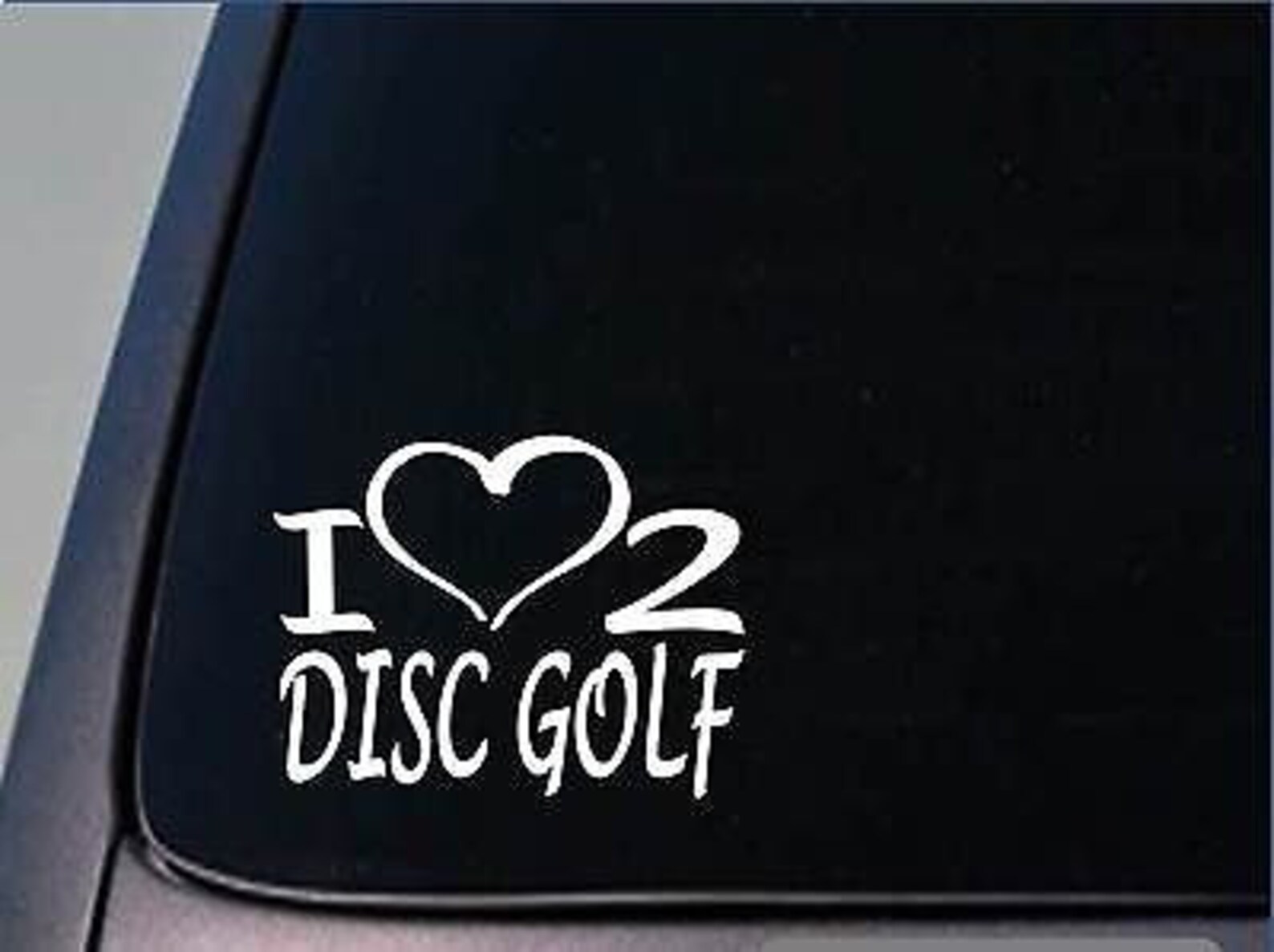 I Heart to Disc Golf Sticker H216 8 Inch Wide Vinyl Driver - Etsy