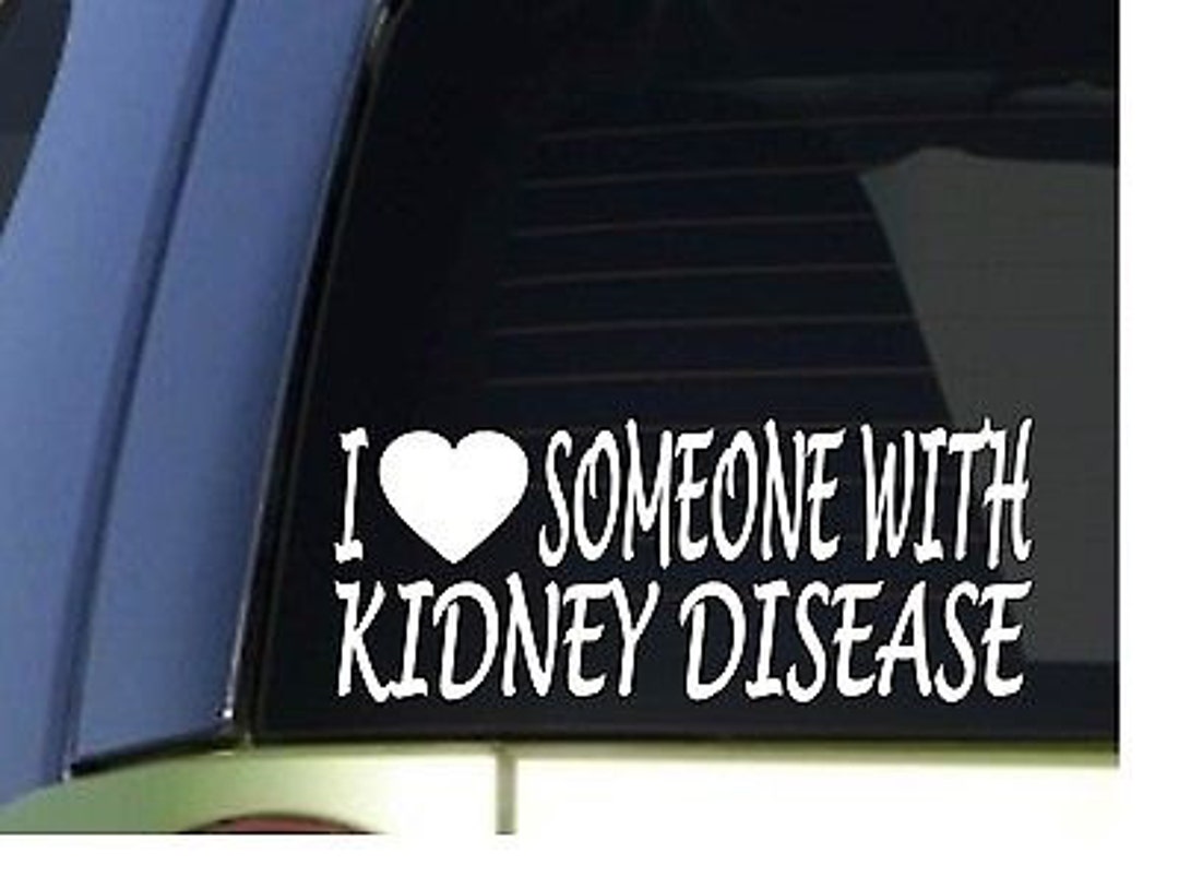 I Love Someone With Kidney Disease *H957* 8" Sticker Decal Cure - Etsy